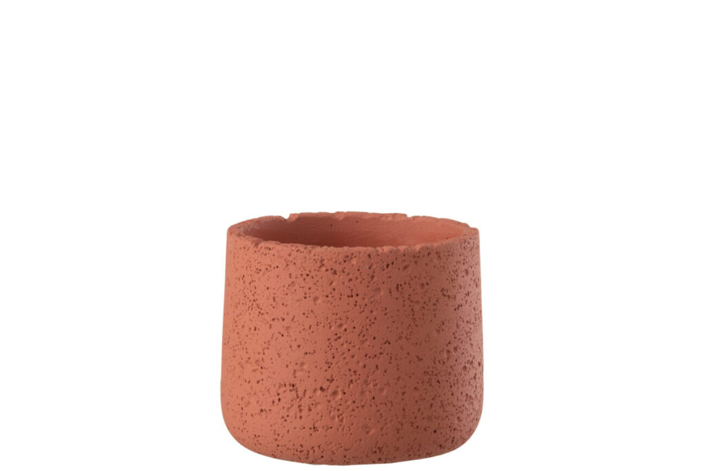 CACHEPOT POTINE CIMENT TERRACOTTA SMALL - Livraison offerte - Paiement ...
