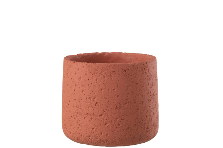 CACHEPOT POTINE CIMENT TERRACOTTA MEDIUM - Livraison offerte - Paiement ...